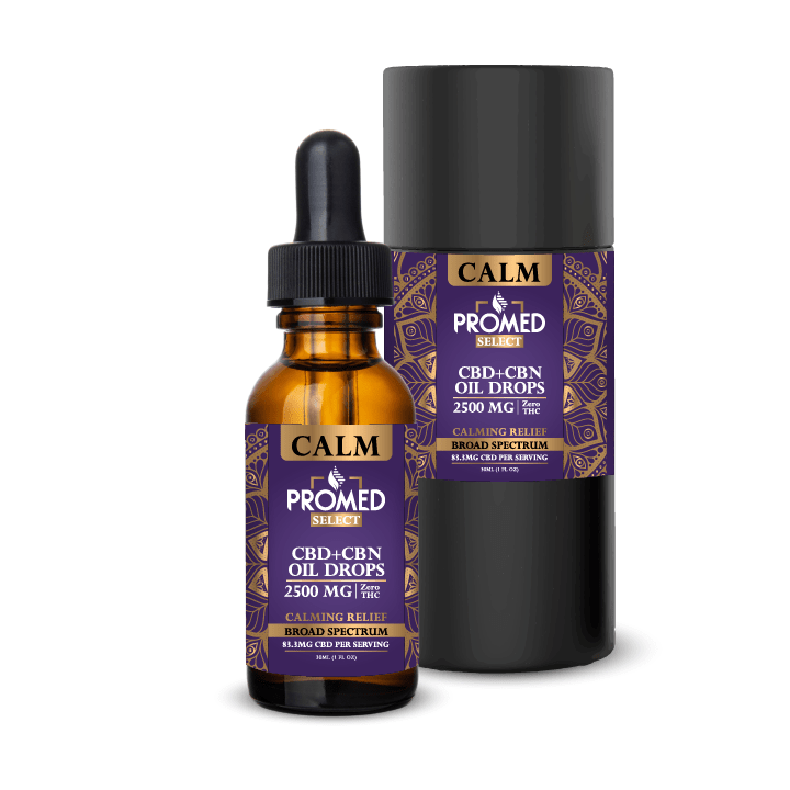 ProMED Select Calm CBD Oil Drops for Anxiety Support - 2500mg | ProMED ...